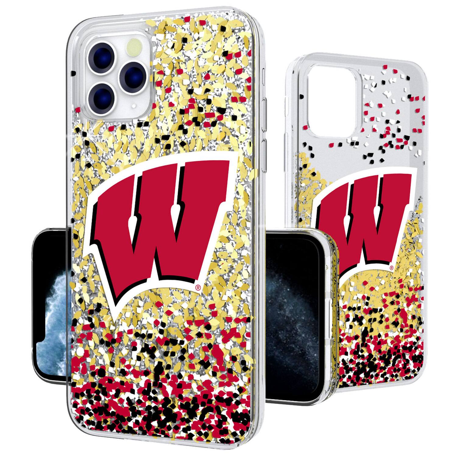 Keyscaper NCAA Wisconsin Badgers iPhone Glitter Confetti Design Case ...