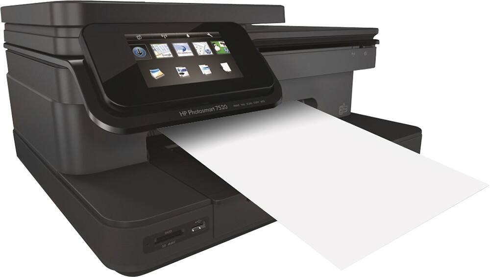 HP Photosmart 7520 Wireless e All In One Printer Black 7520 - Best Buy