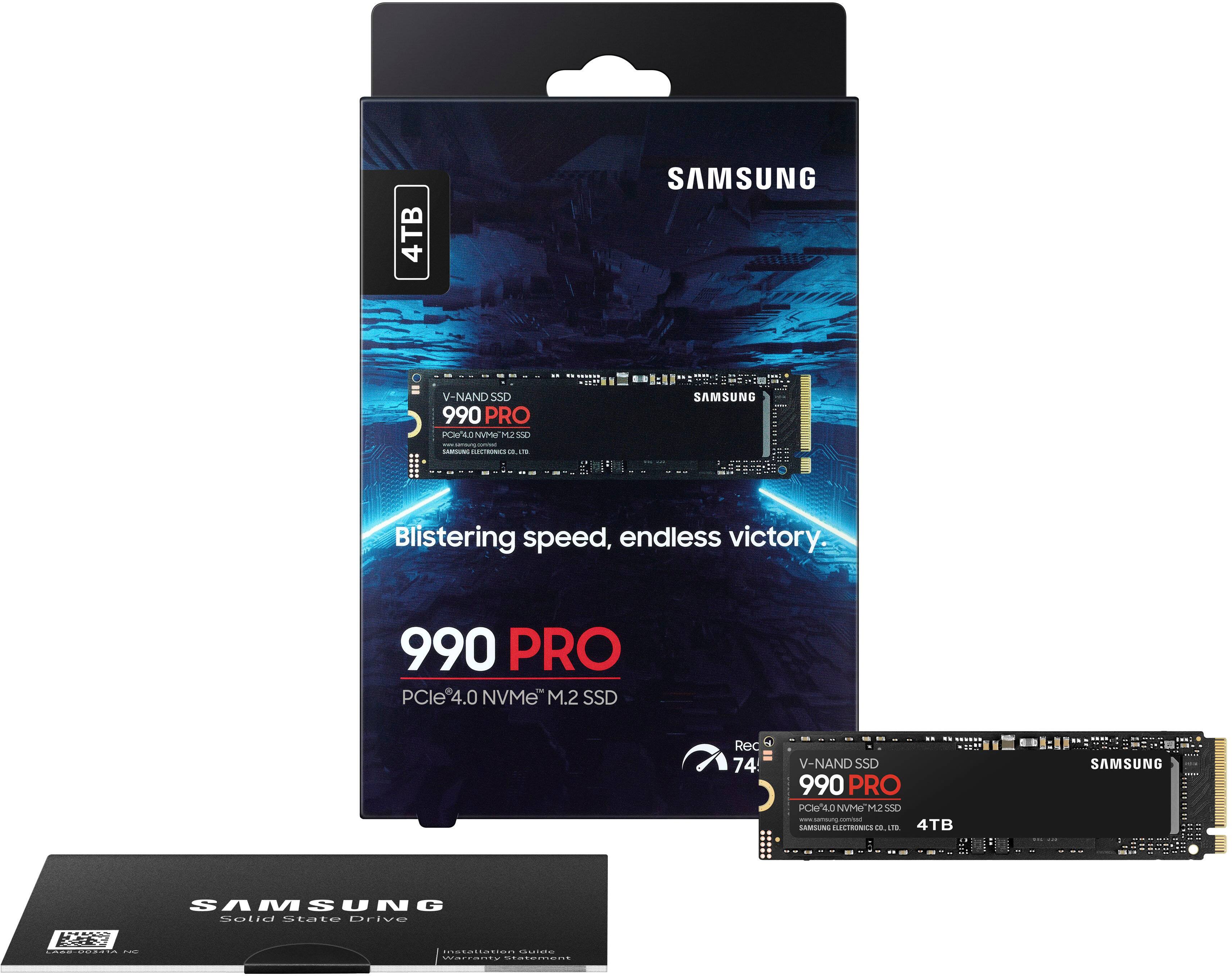 Samsung 990 PRO 4TB Internal SSD PCle Gen 4x4 NVMe MZ-V9P4T0B/AM - Best Buy