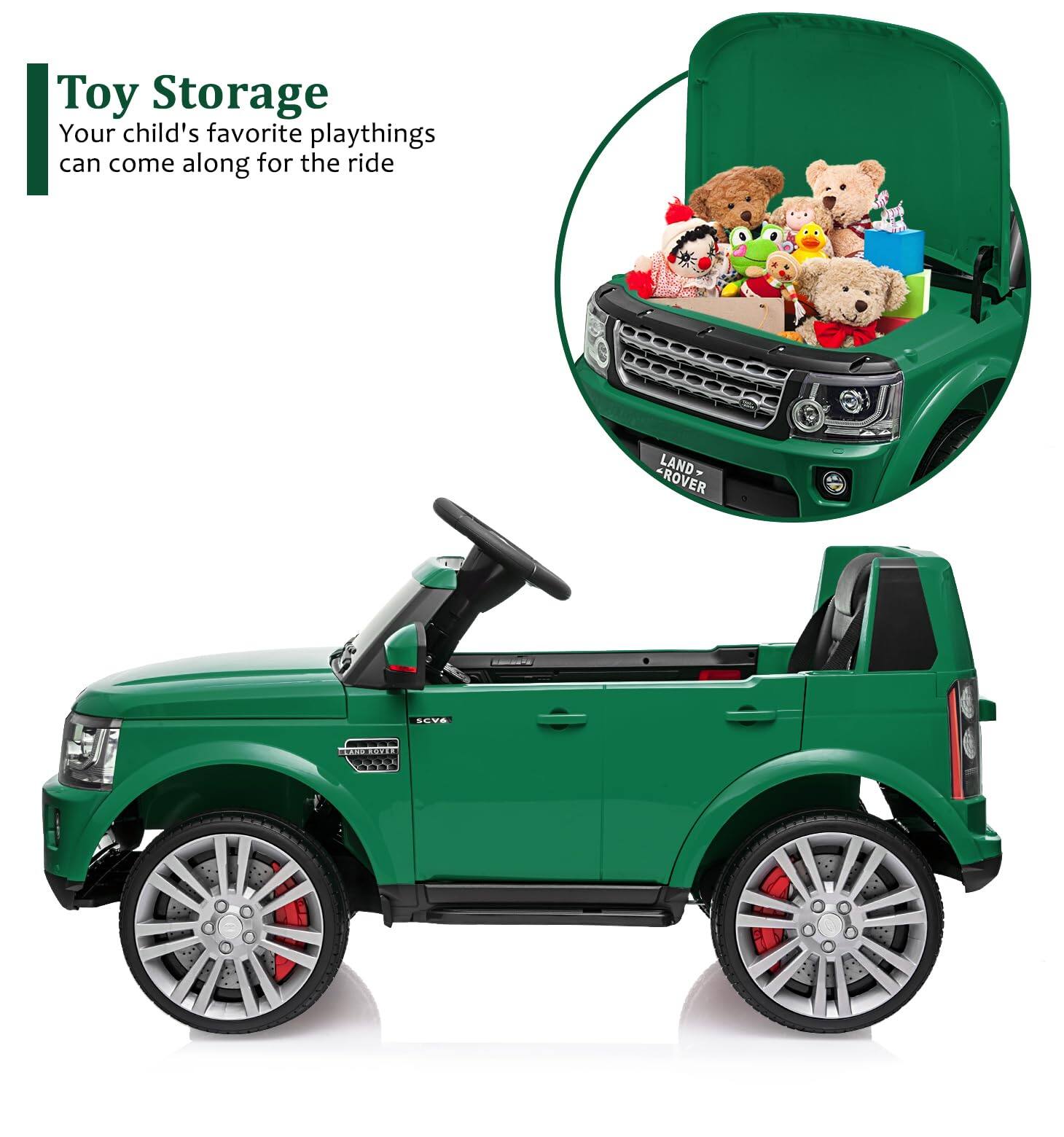 Acekool Ride On Toys for Toddlers 3 8, 12V Kids Ride On Car with Shock ...