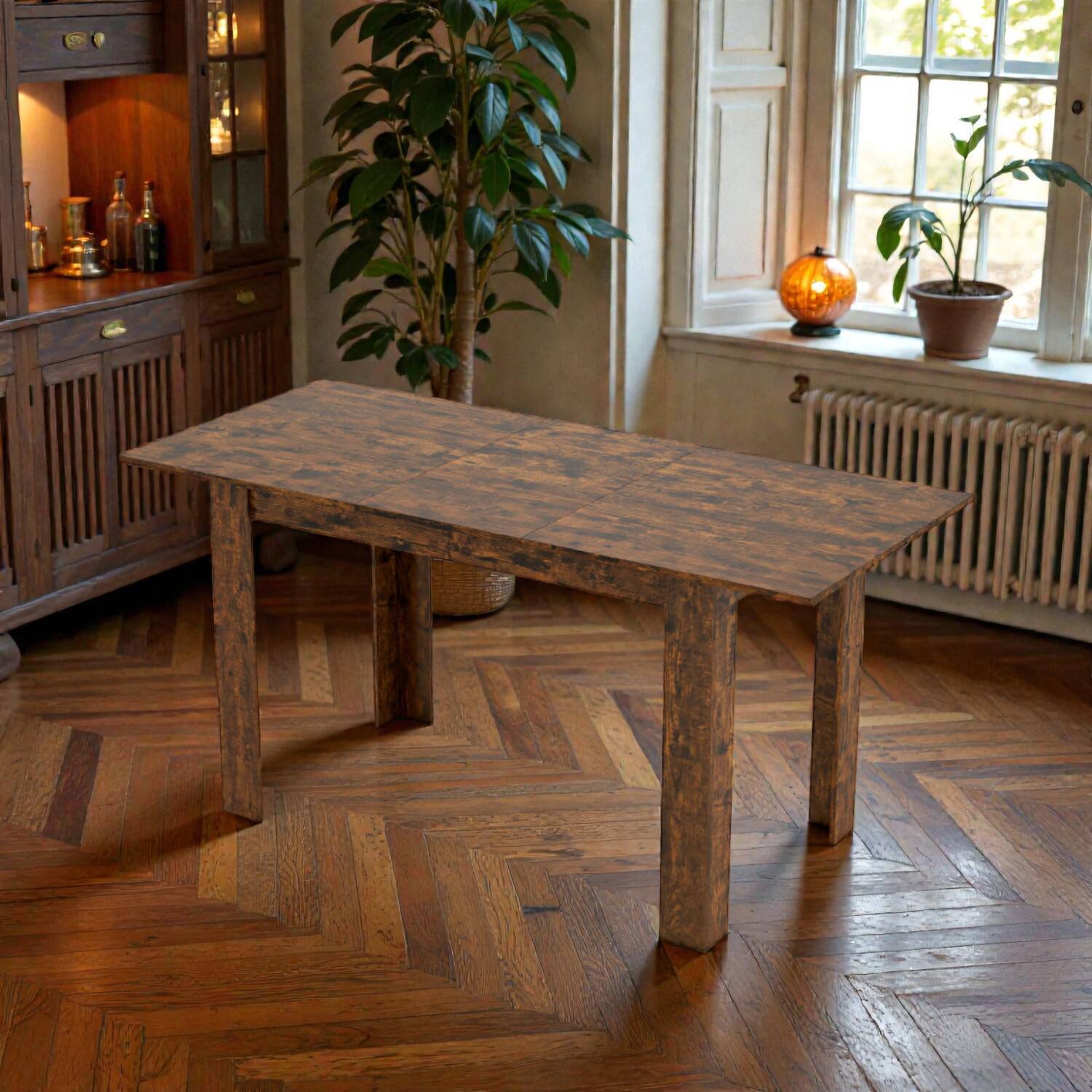 Hivvago Adjustable 47–62 Inch Dining Table Designed for 4–8 Guests ...