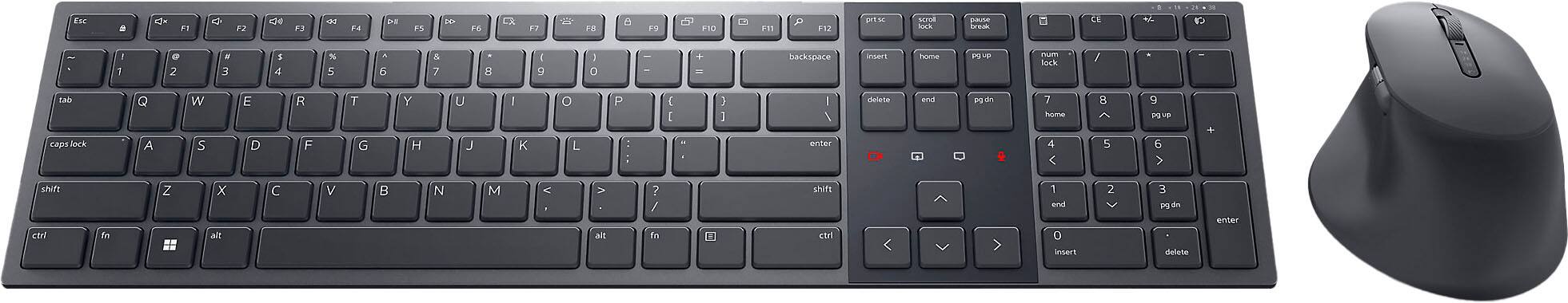 Dell Premier Collaboration KM900 Full size Wireless Scissor Keyboard ...