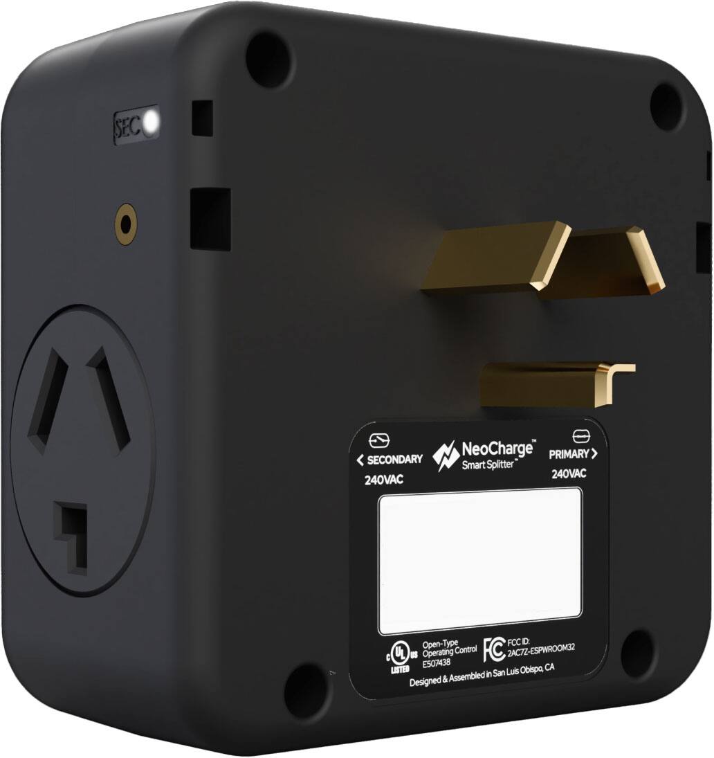 Questions and Answers: NeoCharge NEMA 10-30 Smart Splitter + EV Adapter Black 1030SS-A - Best Buy