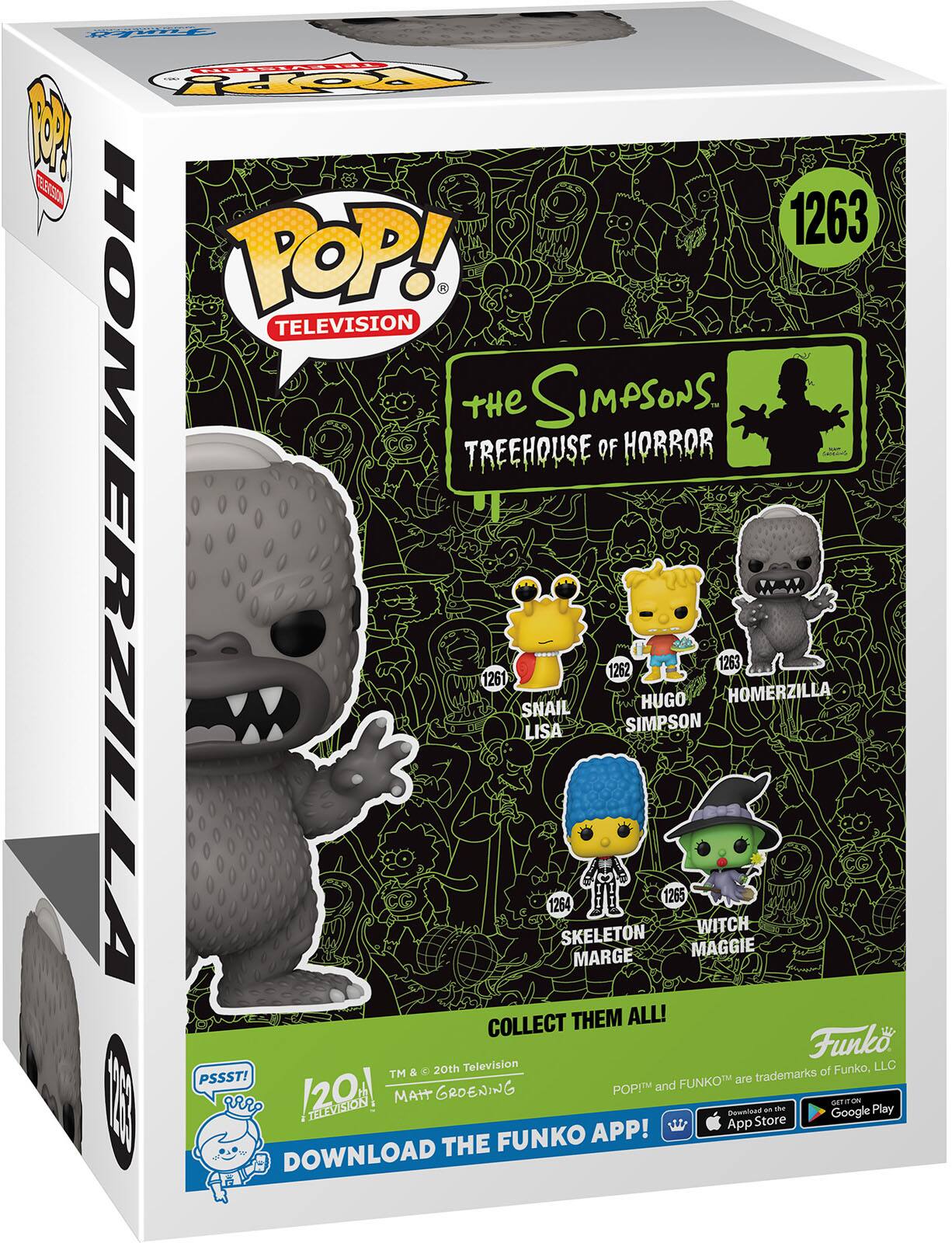 Funko POP! Television: The Simpsons Treehouse of Horror Homerzilla ...