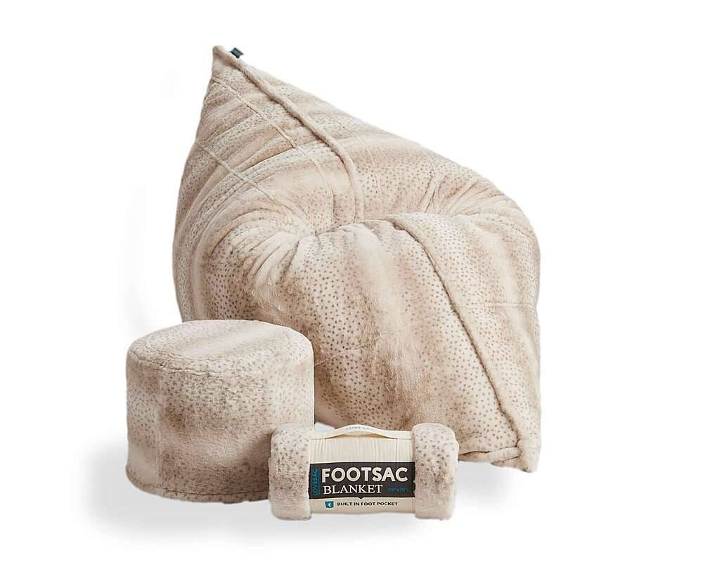 Lovesac Pillowsac Bundle Snow Leopard Phur VP8126 - Best Buy