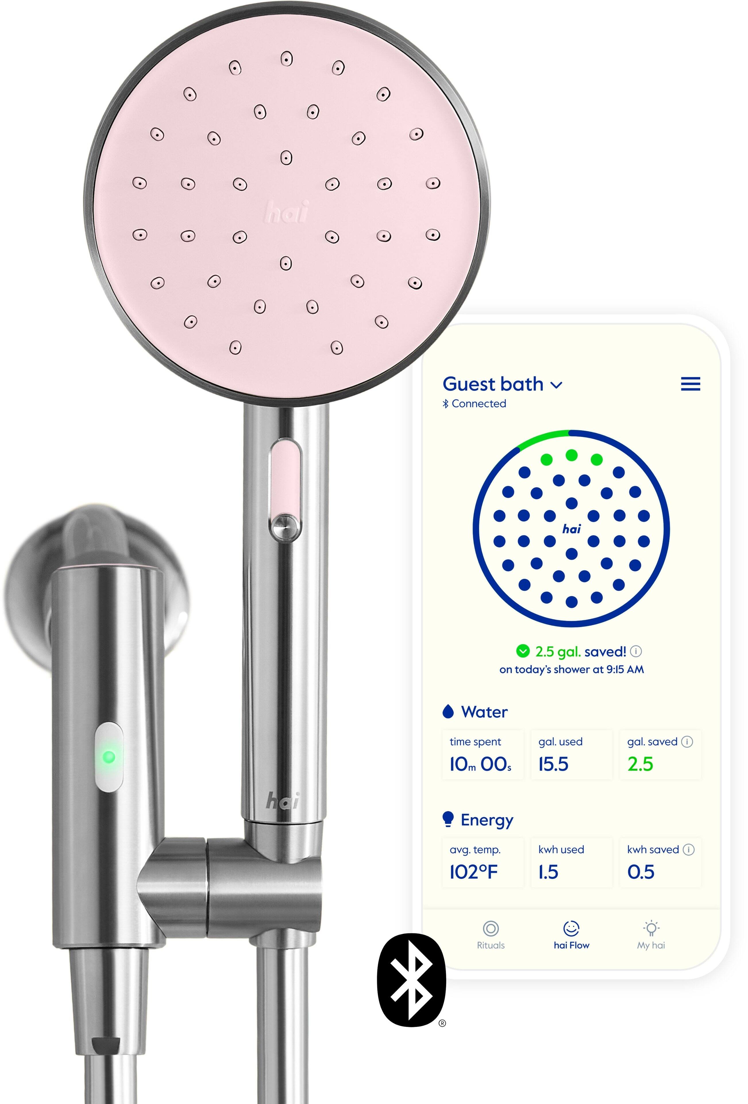 hai Smart 2.5 GPM Handheld Showerhead Rose Quartz HSBTHI3 - Best Buy