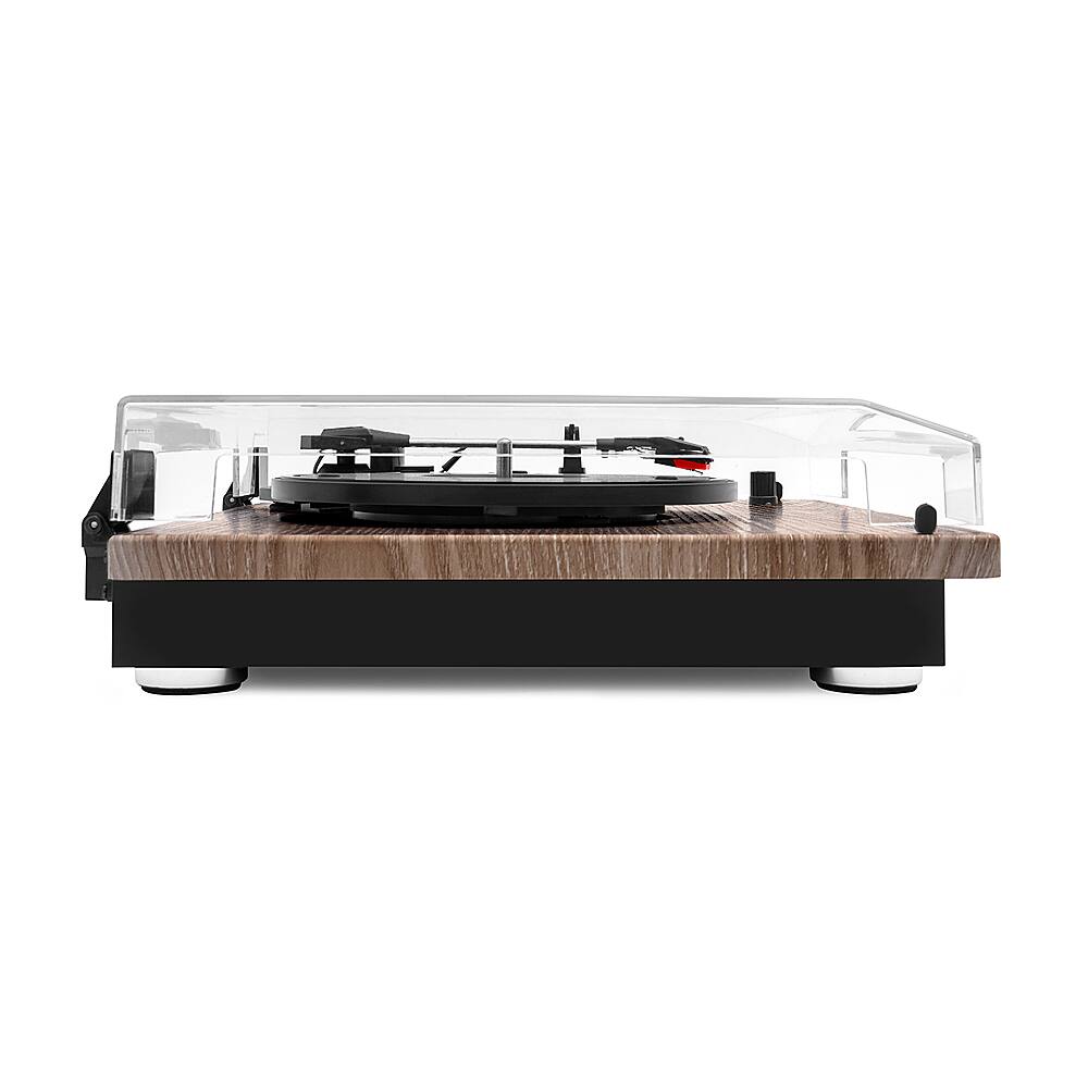 Victrola Montauk Bluetooth Turntable System Farmhouse Walnut VM-135-FNT ...