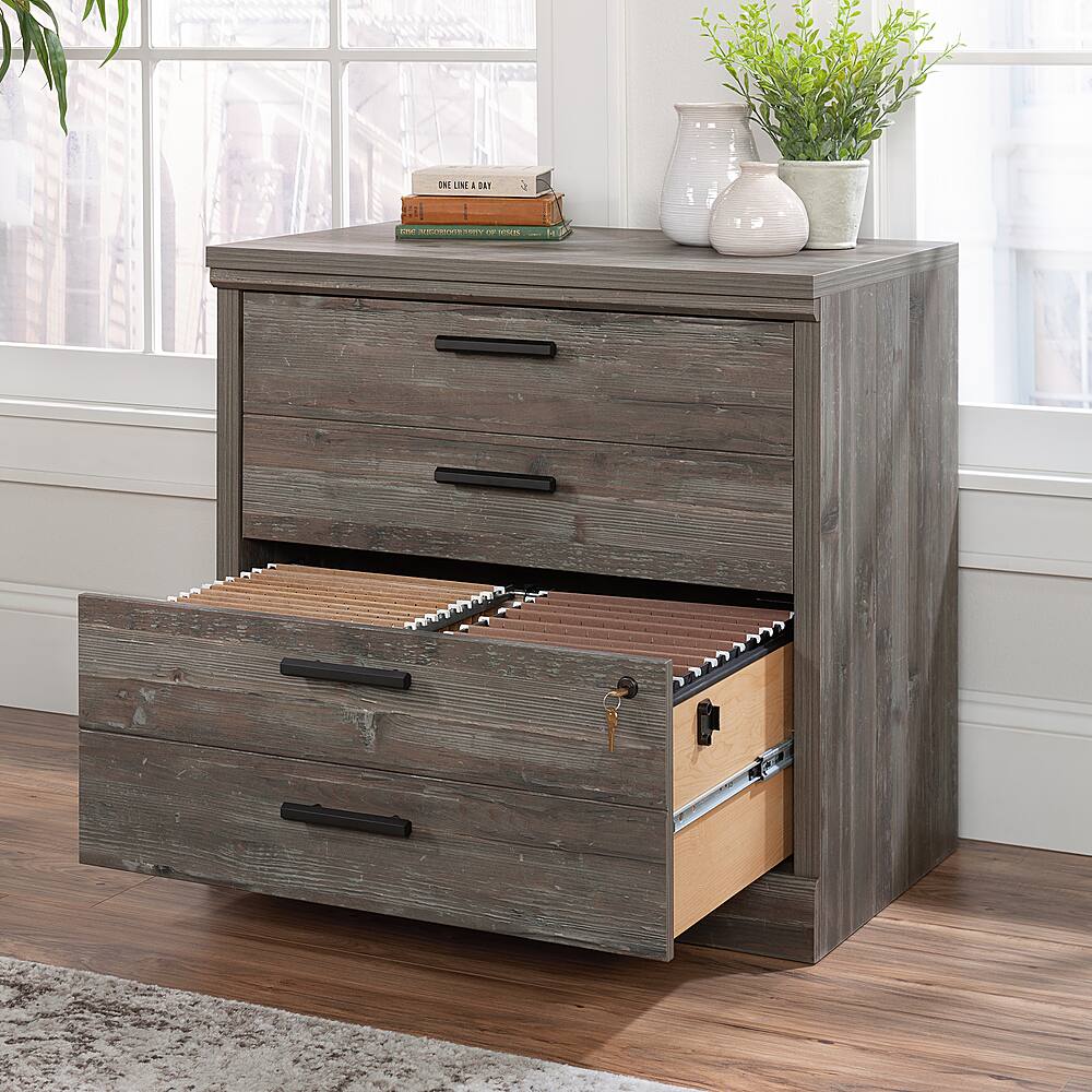 Sauder Aspen Post 2-Drawer Lateral File Cabinet Pebble Pine 433678 ...