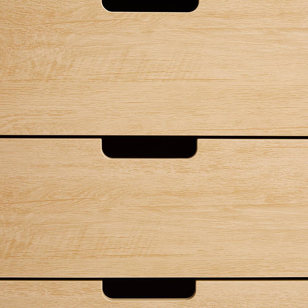 Best Buy: Walker Edison Simple Dresser with Six Cut Out Handles Riviera ...