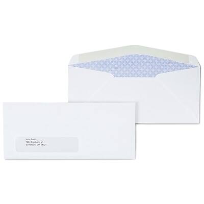 Staples Security Tinted #10 Window Envelopes, 4 1/8" x 9 1/2", 500/Box ...