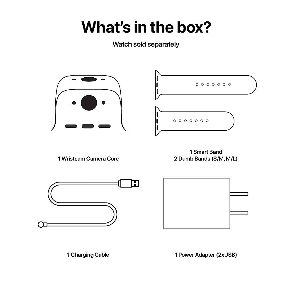 Best Buy: Wristcam Camera Band Medium/Large (Fits 42-49mm) for Apple ...