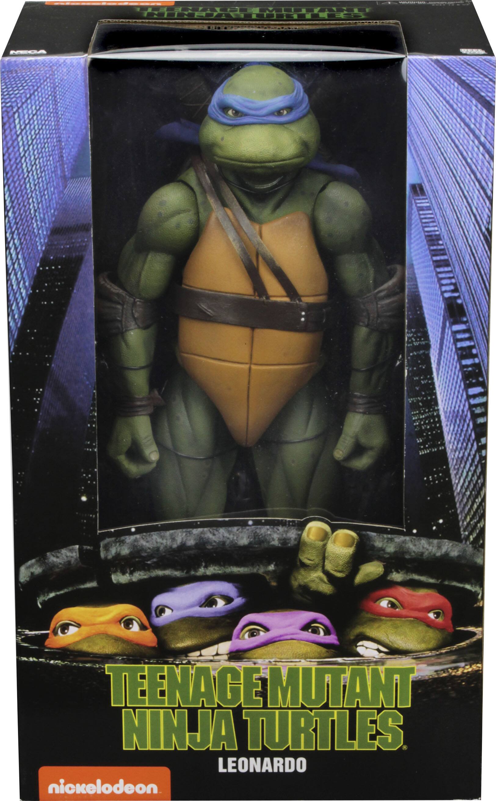 NECA Teenage Mutant Ninja Turtles 1/4 Scale Action Figure Leonardo (1990 Movie) 54048 - Open Box ...