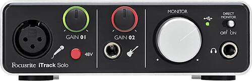 Focusrite iTrack Solo USB Recording Interface Silver iTrack Solo - Best Buy
