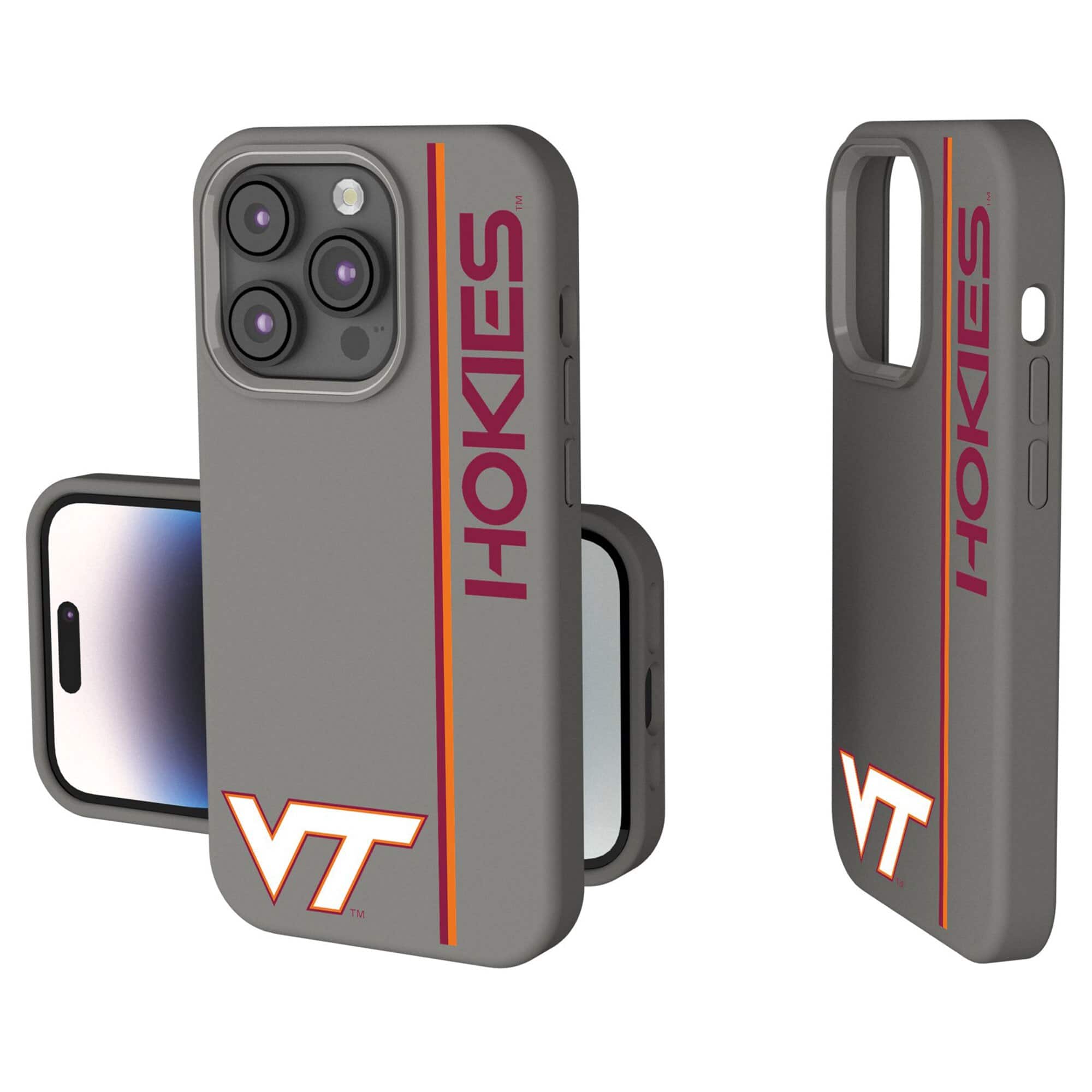 Keyscaper - Virginia Tech Hokies iPhone Soft Touch - 15 Pro Max - Gray ...