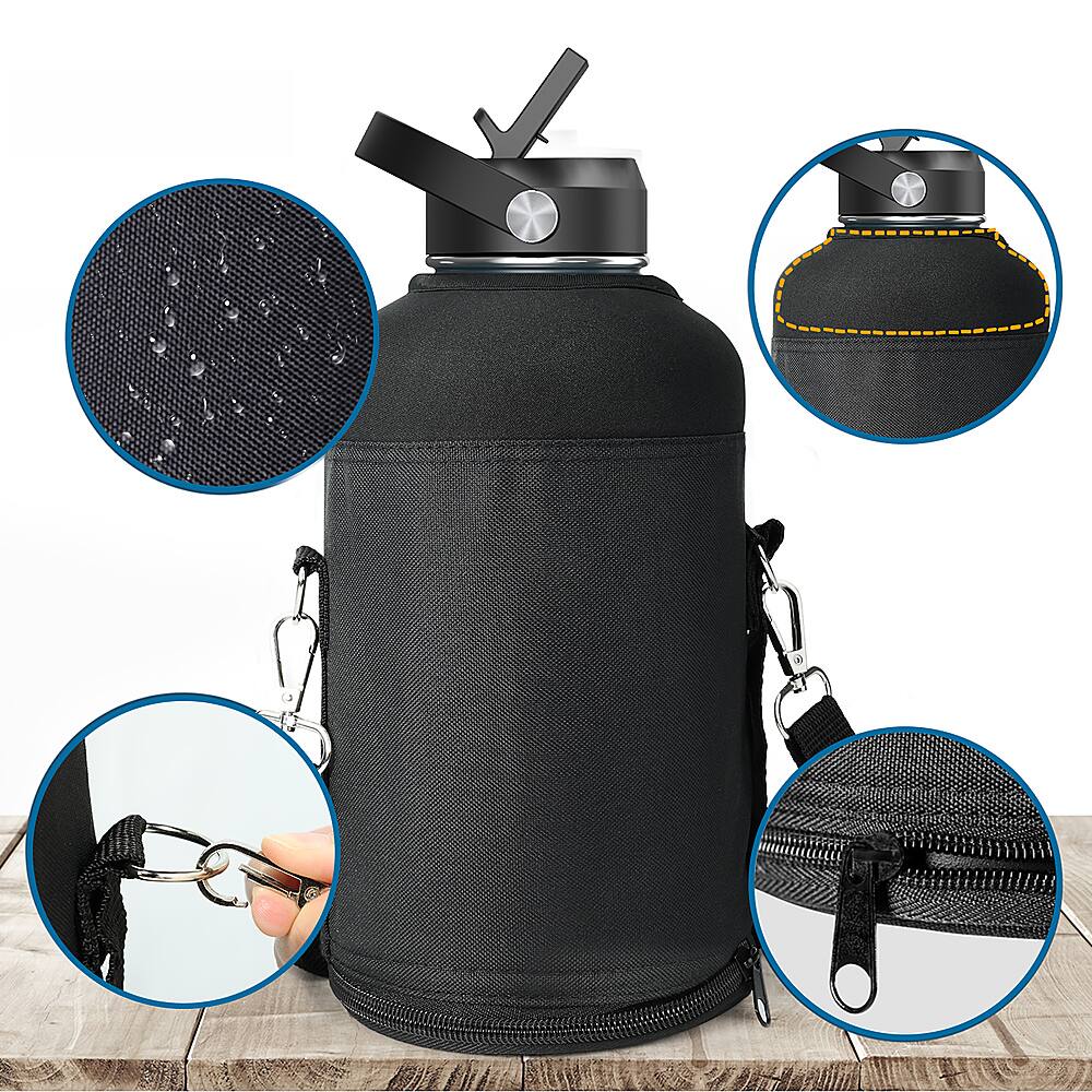 Best Buy: Buzio 64oz Insulated Water Bottle with Straw Lid and Spout ...