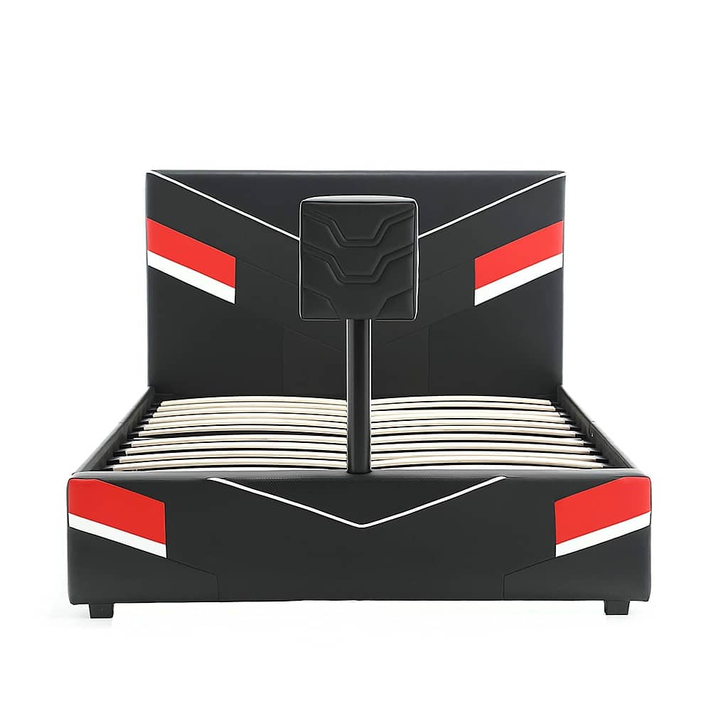 Best Buy: X Rocker Orion eSports Full-Sized Gaming Bed Frame Black/Red ...