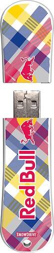 Best Buy: Action Sport Drives Red Bull Yellow Plaid 16GB USB 2.0 Flash ...