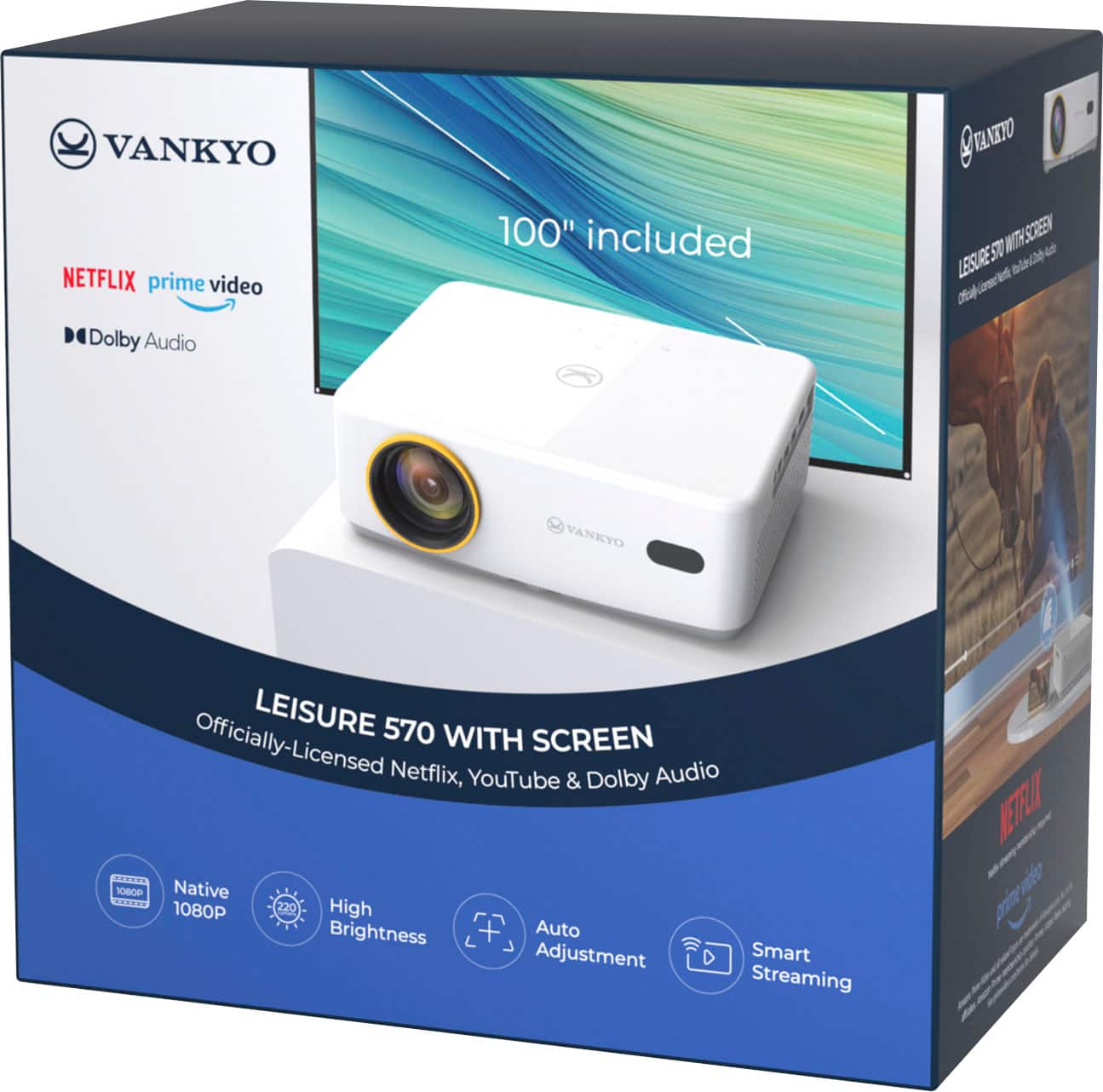 Vankyo Leisure 570b Native 1080p Wireless Smart Webos Single Lcd Mini ...