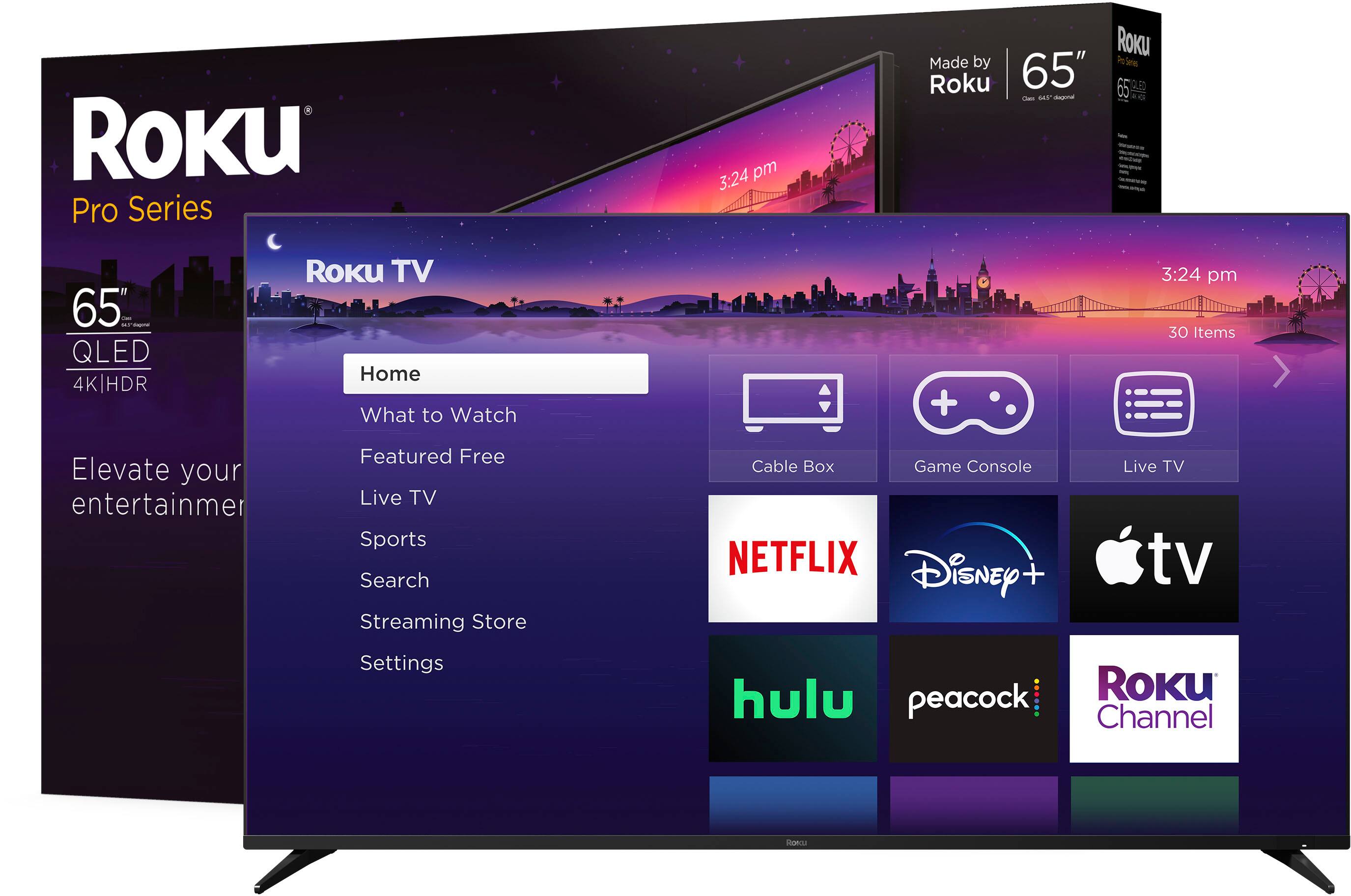 Roku 65" Class Pro Series Mini-LED QLED 4K Smart RokuTV 65R8B5/65R8BX ...
