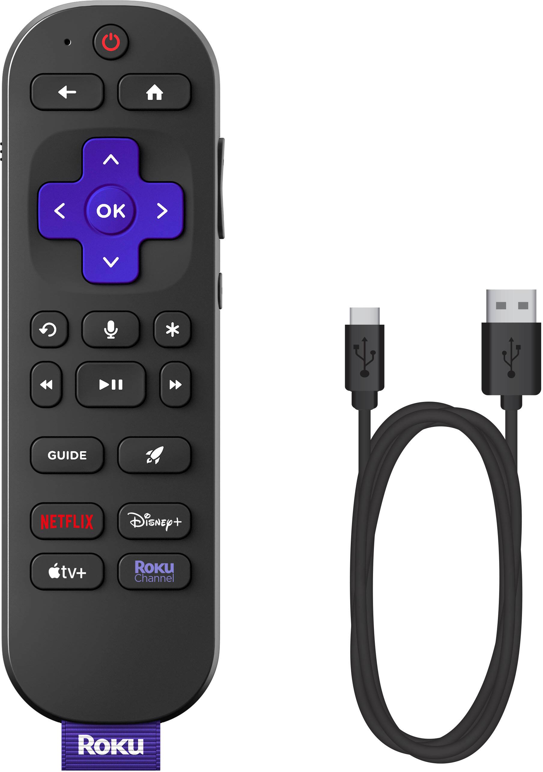 Roku Voice Remote Pro (2nd Edition) | Rechargeable Replacement Voice ...