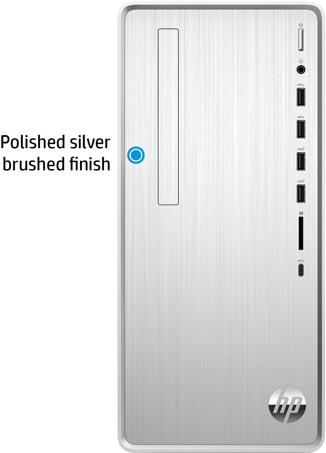 HP Pavilion Desktop AMD Ryzen 7 32GB Memory NVIDIA GeForce RTX 3050 1TB SSD Natural Silver TP01 ...