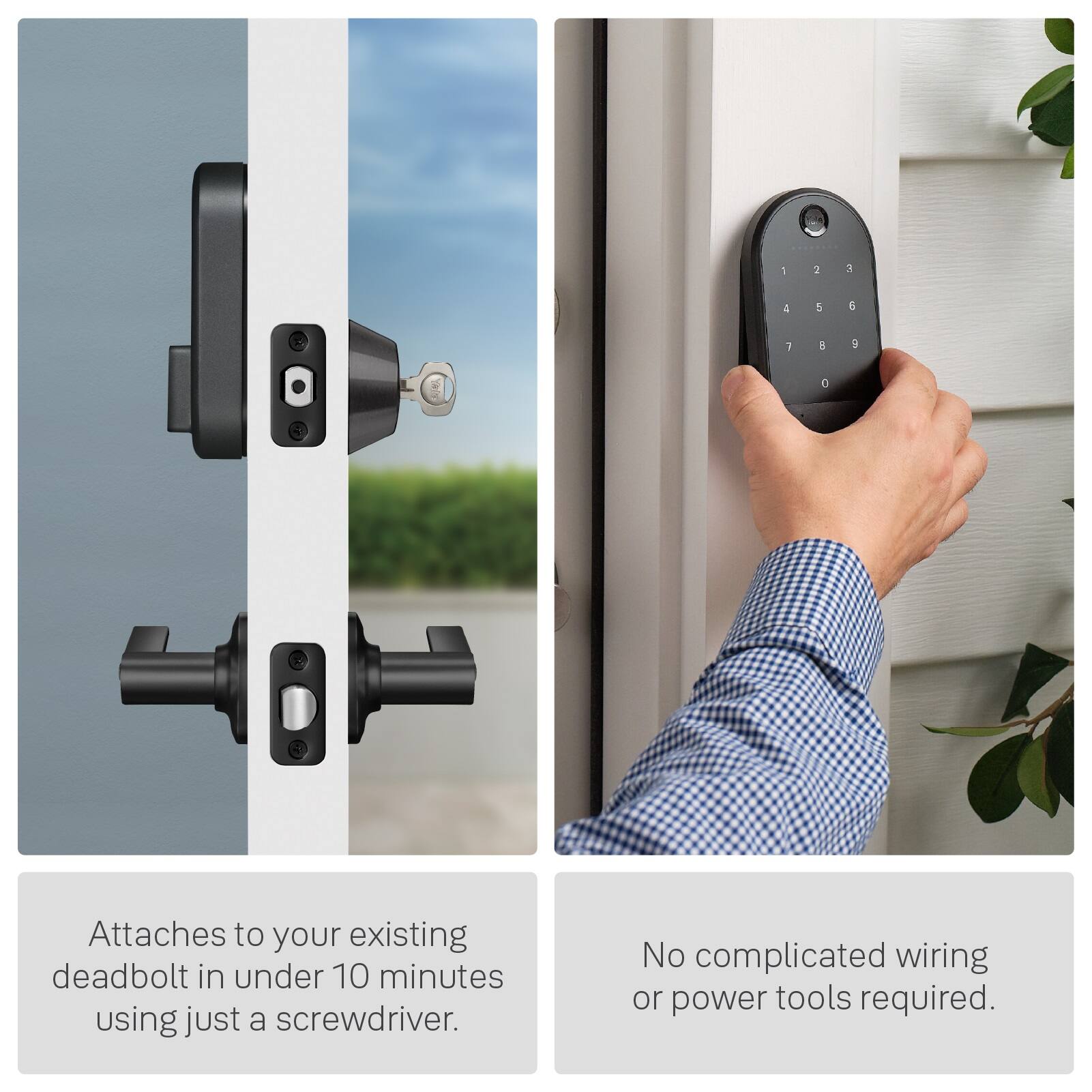 Yale Approach - Smart Lock Wi-Fi Retrofit Deadbolt With Keypad Access ...