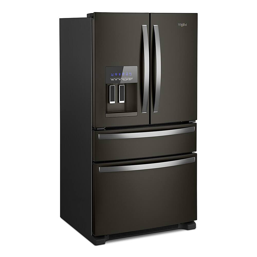 Whirlpool 24.5 Cu. Ft. 4 Door French Door Refrigerator Black Stainless ...