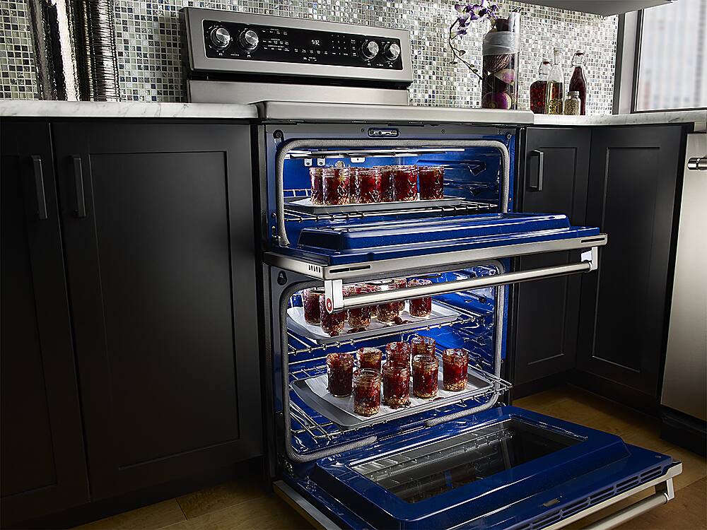 KitchenAid 6.7 Cu. Ft. Self Cleaning Freestanding Double Oven Electric ...