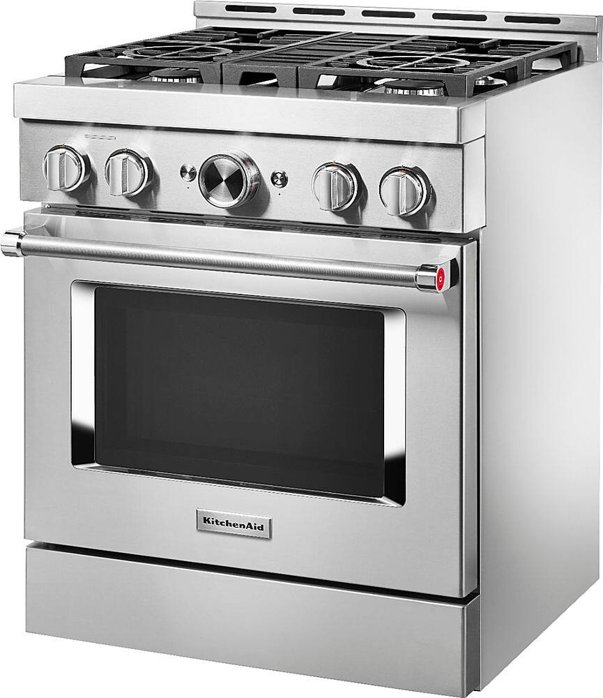 KitchenAid Commercial Style 4.1 Cu. Ft. Slide In Gas True Convection ...
