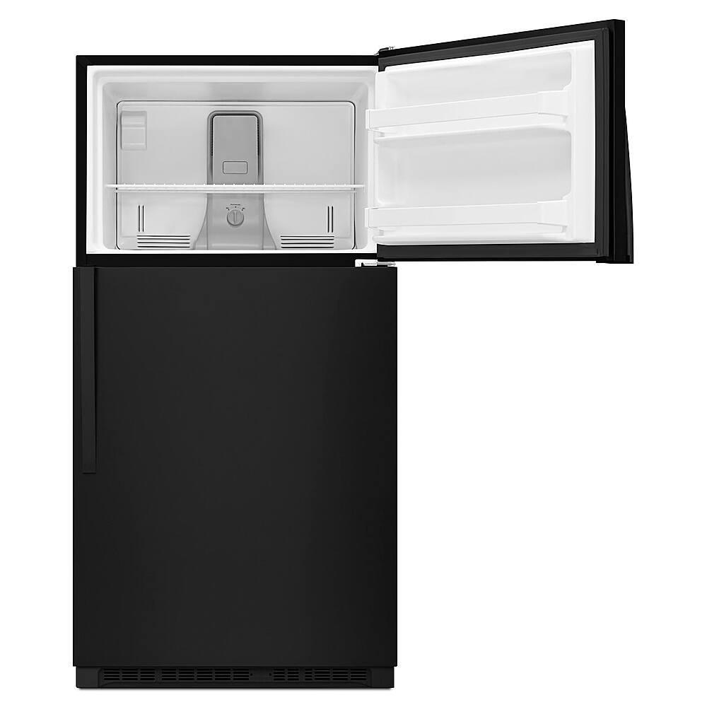 Whirlpool 20.5 Cu. Ft. Top Freezer Refrigerator Black OBX WRT311FZDB ...