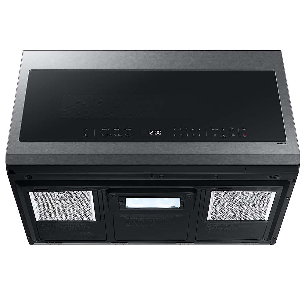 Samsung OPEN BOX 2.1 Cu. Ft. Over the Range Microwave with Sensor ...