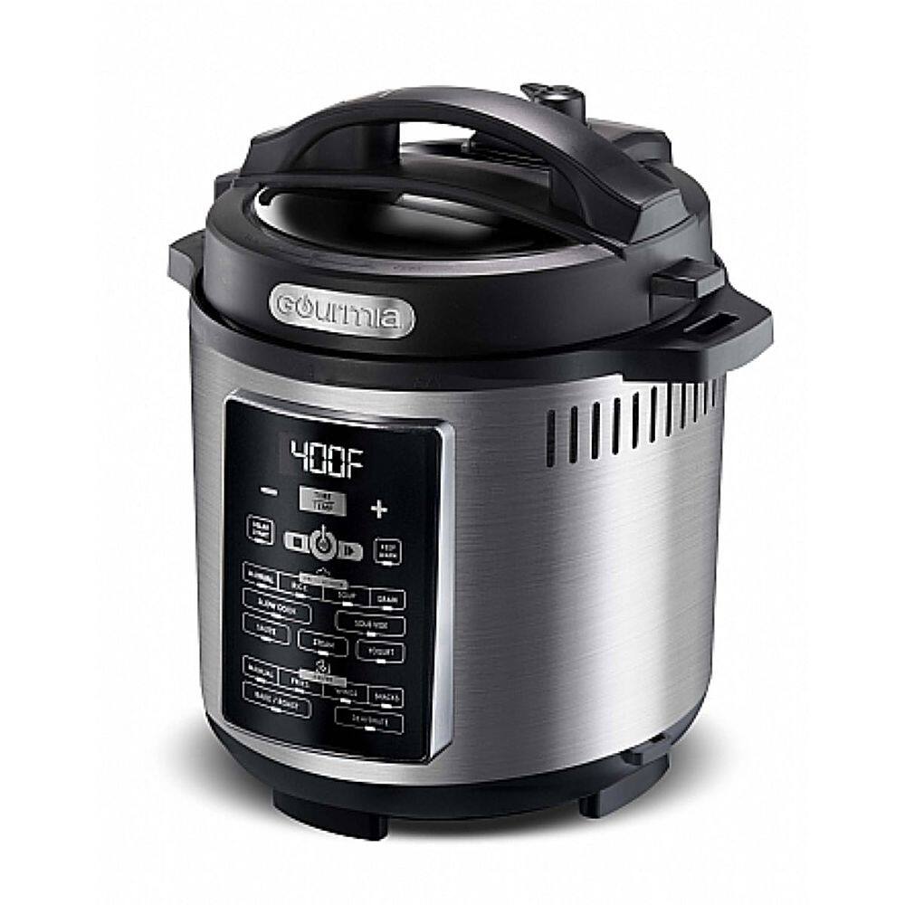Gourmia 6 Quart Pressure Cooker and Air Fryer with 15 One Touch Cooking ...