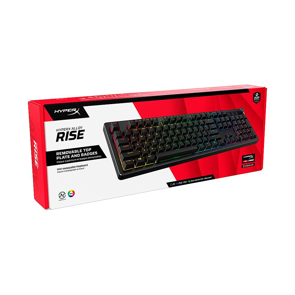 HyperX Alloy Rise Full size Wired Mechanical Linear Switch Gaming ...