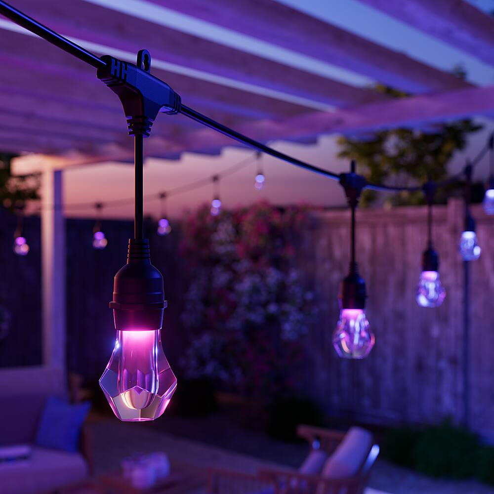 Best Buy: Nanoleaf Essentials Smart Multicolor Outdoor String Lights ...