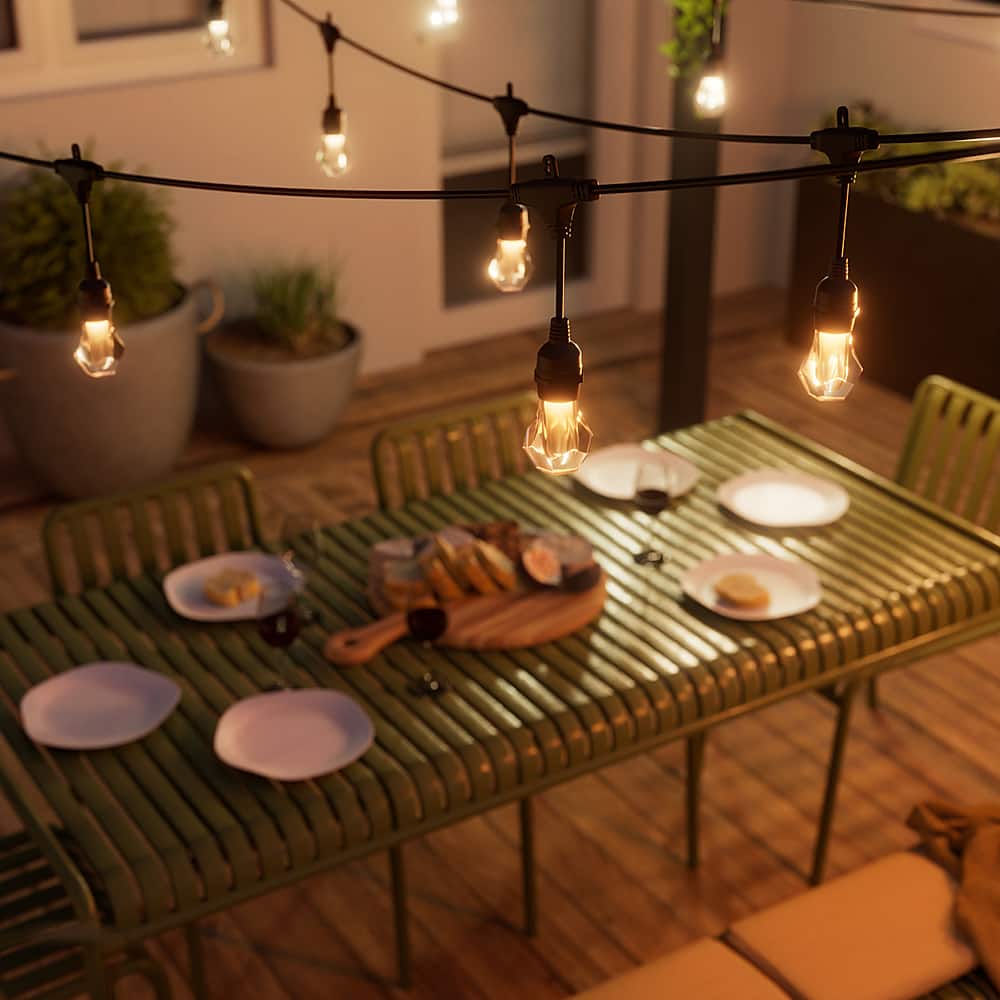 Best Buy: Nanoleaf Essentials Smart Multicolor Outdoor String Lights ...