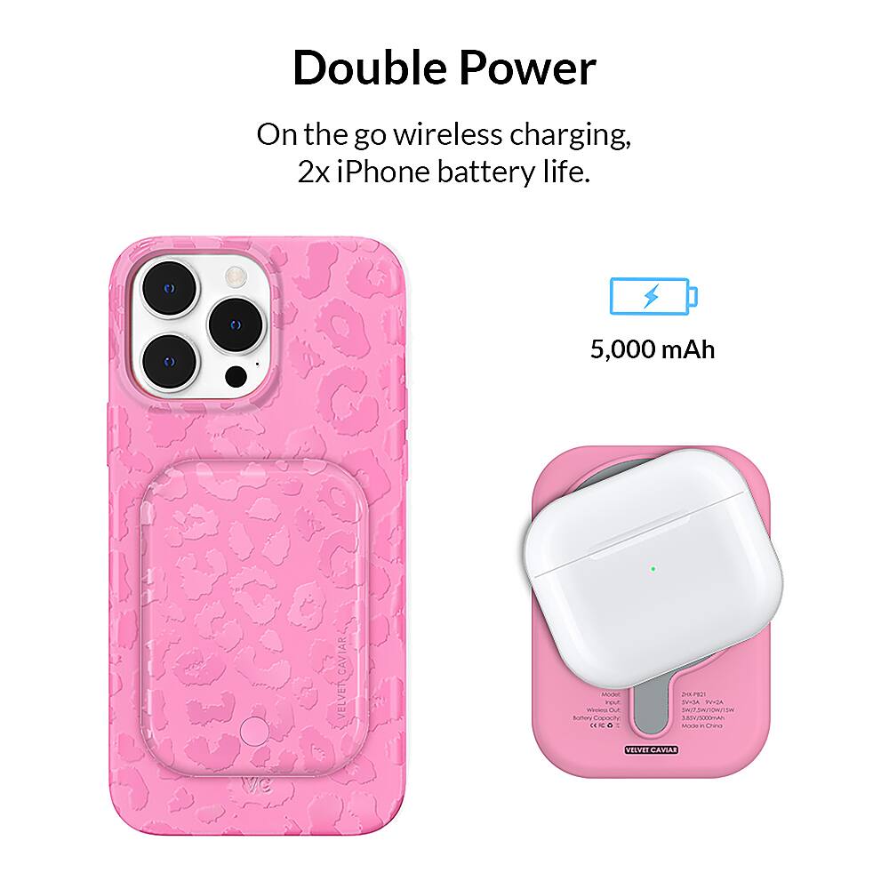 VELVET CAVIAR MagSafe Battery Power Pack Hot Pink Leopard 58876VRP ...