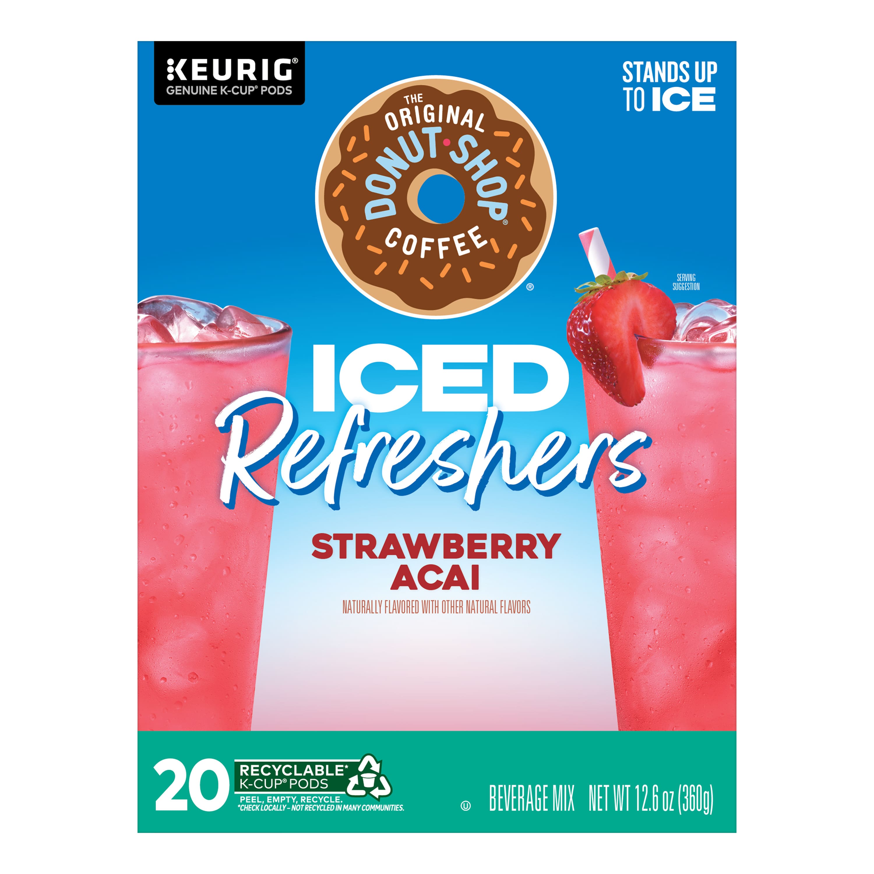 Customer Reviews: The Original Donut Shop DS ICED Refreshers Straw Acai ...
