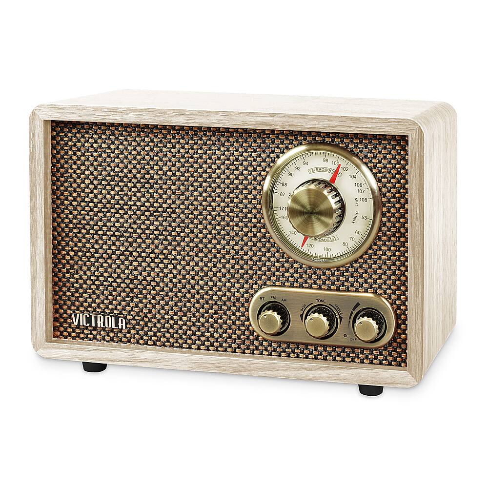 Victrola Willow 3W Bluetooth Radio with Speakers Natural VRS-2800-NAT ...