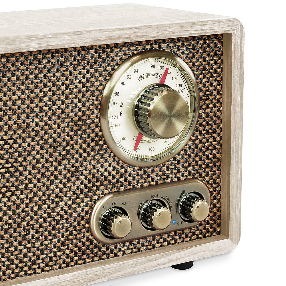Victrola Willow 3W Bluetooth Radio with Speakers Natural VRS-2800-NAT ...