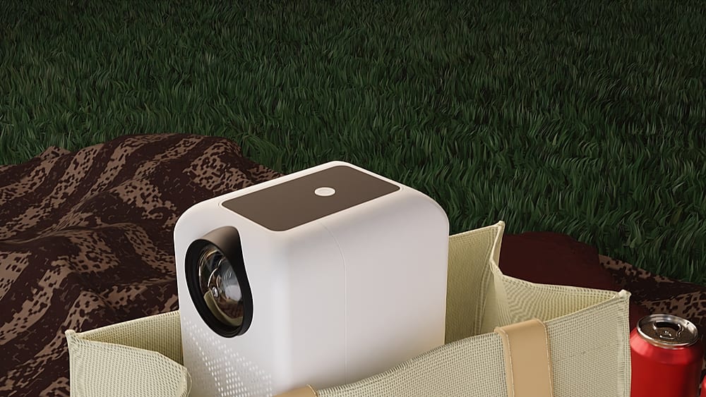 Hp Cc180 720p Mini Portable Projector With Roku Express, 84 Screen ...