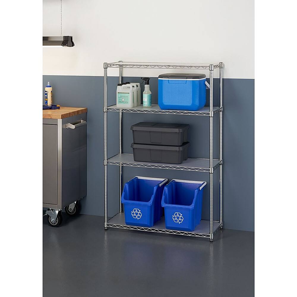 TRINITY EcoStorage 4 Tier 36x14x54 Commercial Wire Shelving NSF w ...