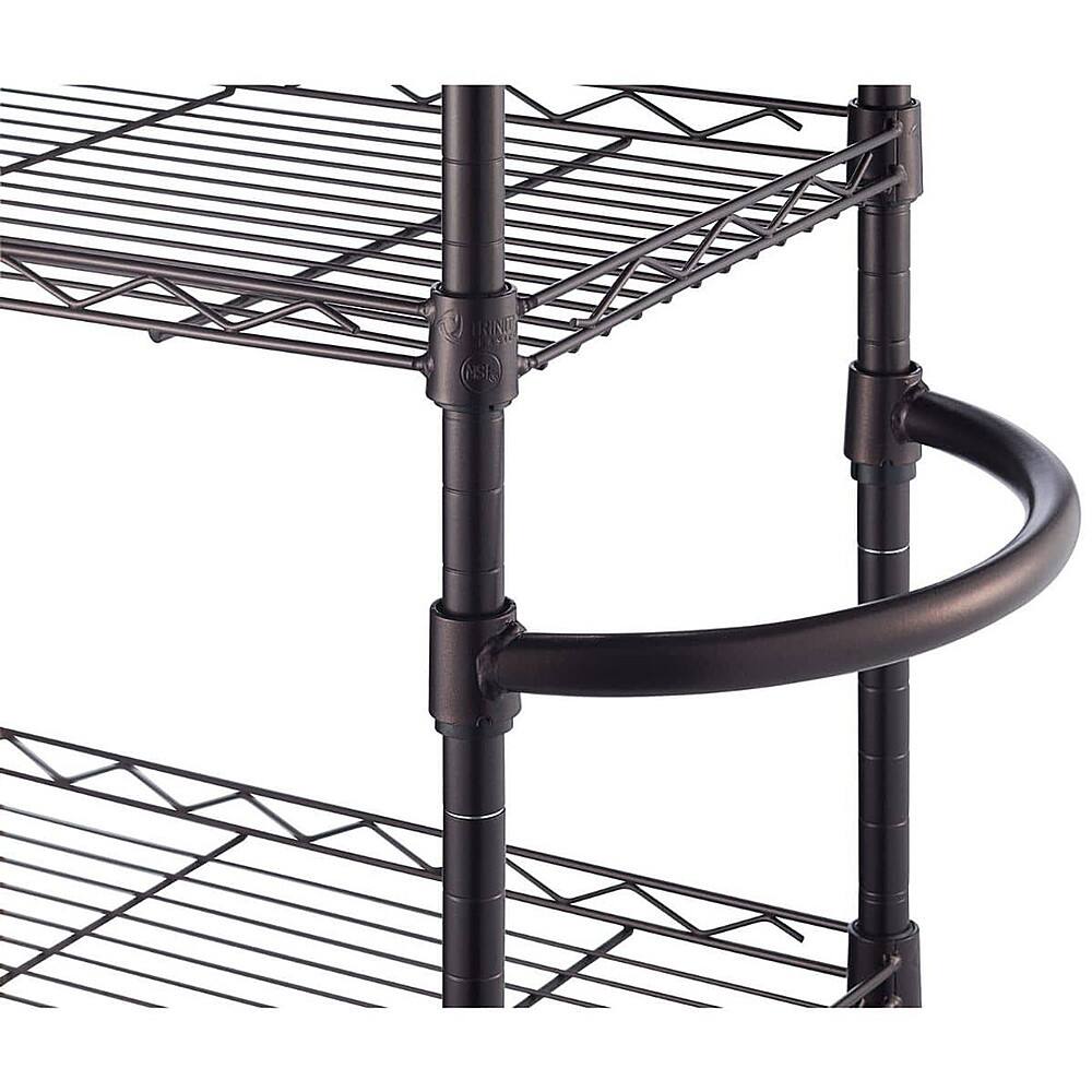 TRINITY BASICS 5 Tier 24x12x55.5 Pantry Rack NSF w/ Wheels Dark Bronze ...