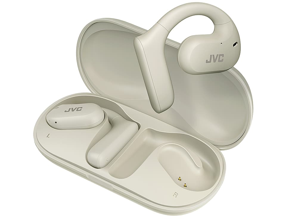 Best Buy: JVC Nearphones Open Ear True Wireless Headphones White HANP35TW