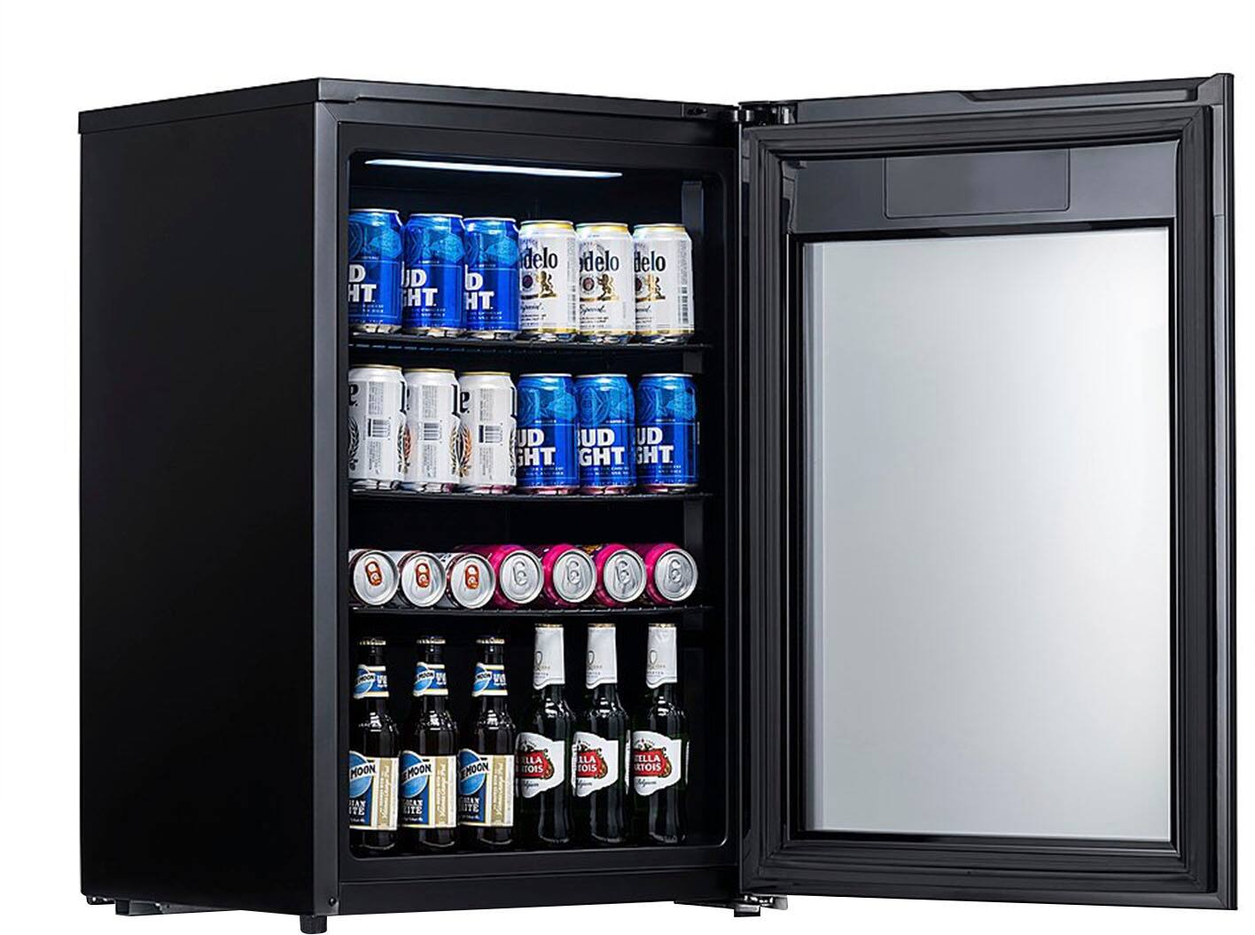 NewAir Refurbished Freestanding Beverage Fridge w/ Beer Froster Mode ...