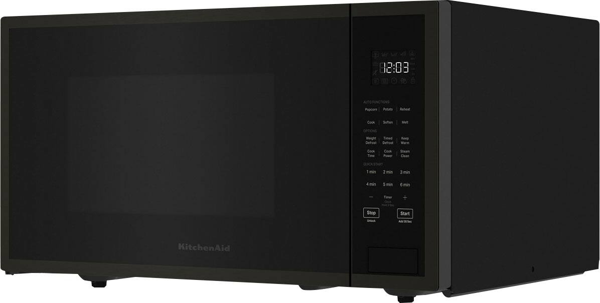KitchenAid 2.2 Cu. Ft. Countertop Microwave Black Stainless Steel ...