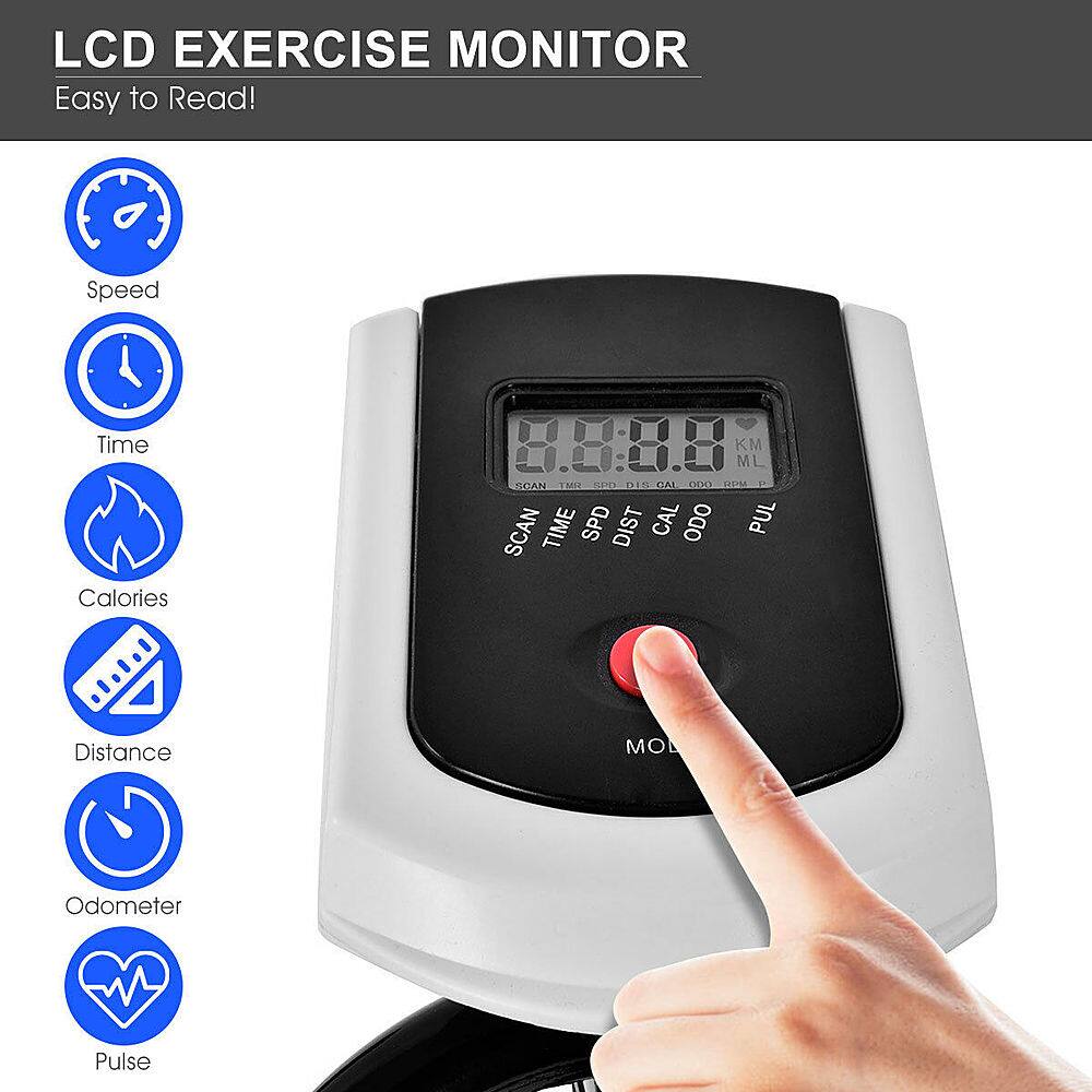 Costway Exercise Bicycle Indoor Bike Cycling Cardio Adjustable Gym ...