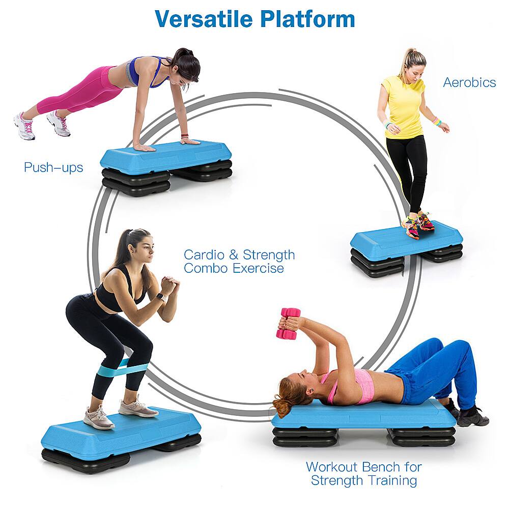 Best Buy: Costway 29'' Adjustable Workout Fitness Aerobic Stepper ...