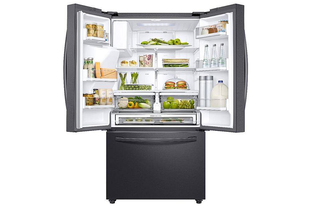 Samsung 28 Cu. Ft. French Door Fingerprint Resistant Refrigerator with ...