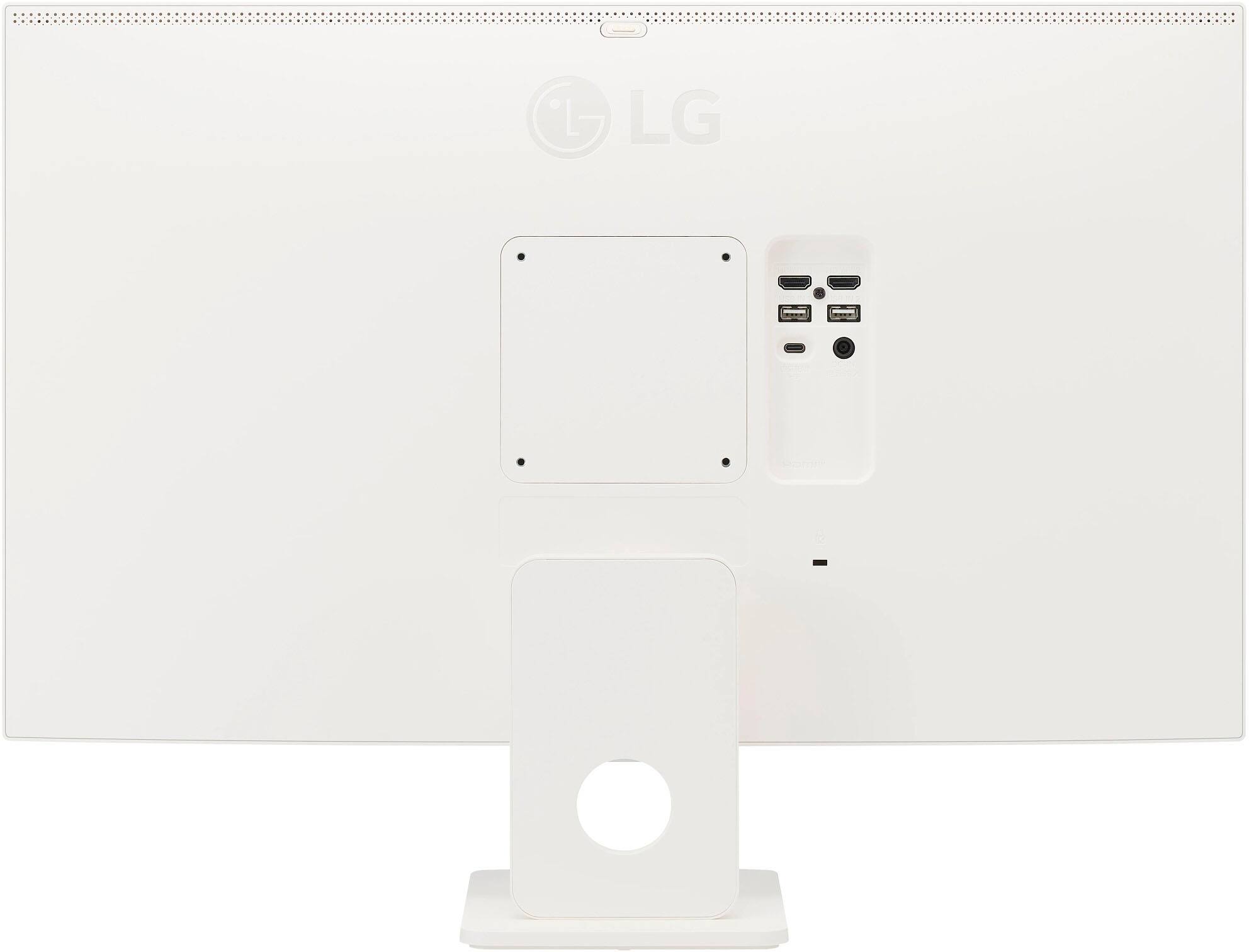 LG My View 27" IPS UHD 60Hz Smart Monitor (HDMI, USB C) White 27SR73U-W ...