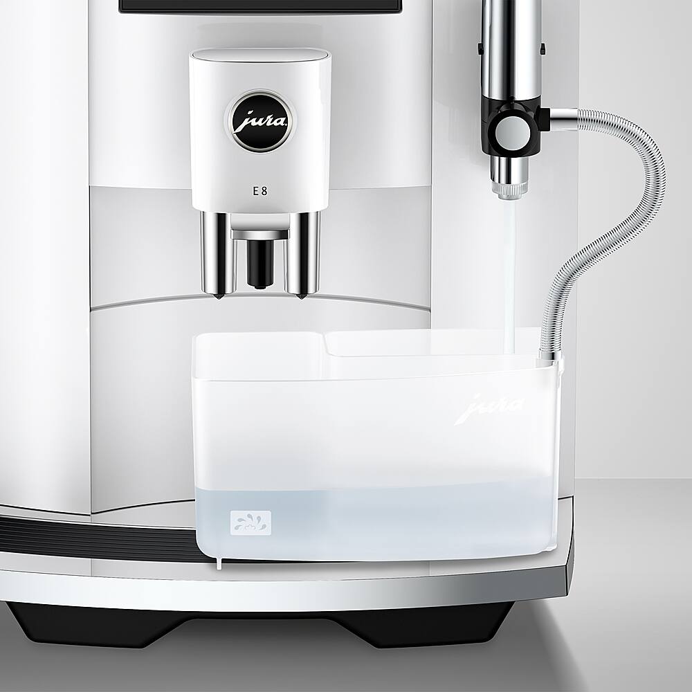 JURA E8 Single Serve Automatic Espresso and Coffee Machine with 15 Bars ...